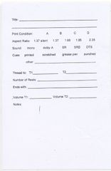 Inspection form - Sprocket School